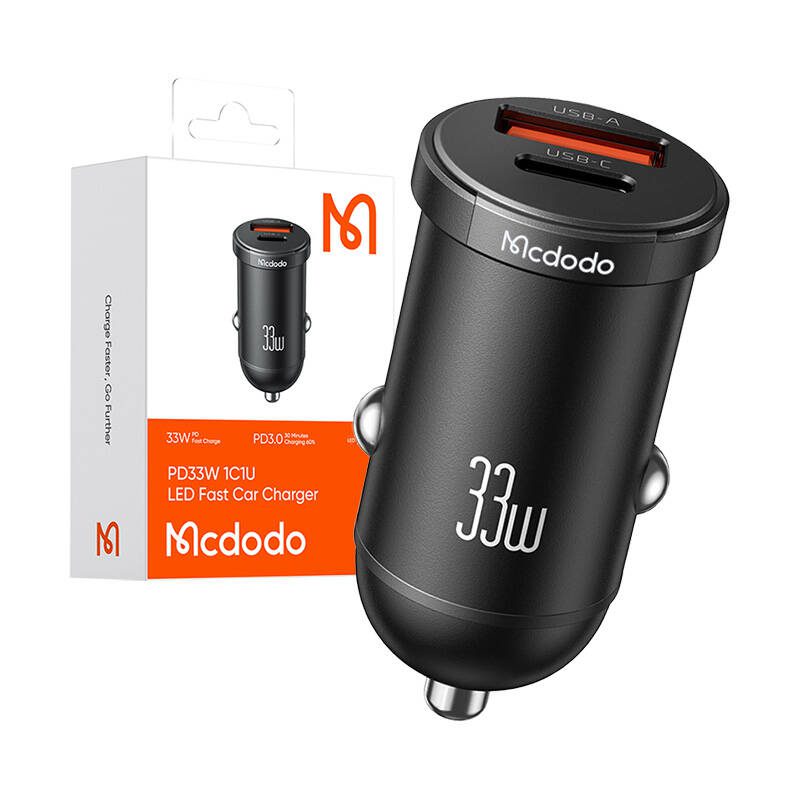 Mcdodo 33W 2 Port Car Charger USB AND TYPE C PORT - Buy Phonez